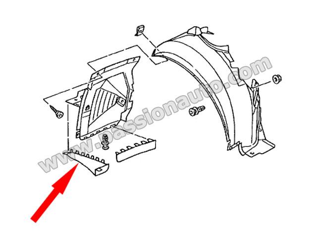 Conduit air ss passage de roue AVG # 996 cabrio-targa 02> - 99650460303